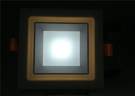 Double Color Led Flat Panel Downlight Round Square Energy Saving For Muesum