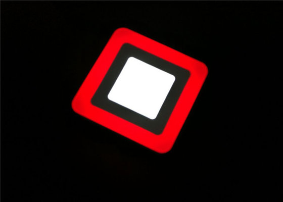 House Ceiling 6 Watt Led Panel Light Dual Color White + Red Isolated Driver
