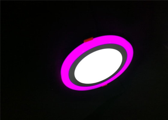 Pink Circle Led Panel Ceiling Lights , Recessed 16W Ultra Slim Led Panel Light