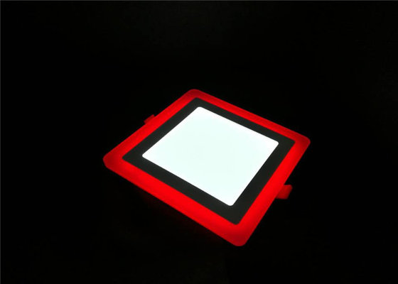 16W Recessed Square Red Rim 9 Watt Panel Led , White Central 9w Led Light