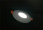 6W Indoor Led Panel Ceiling Lights Recessed Round With Blue Edge 120º Beam Angle