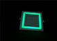 Two Color 18W + 6W Coloured LED Downlights Recessed Square Ceiling White + Green