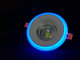 Double Color Round COB Led Downlight Recessed 18W+4W Cambered White + Blue