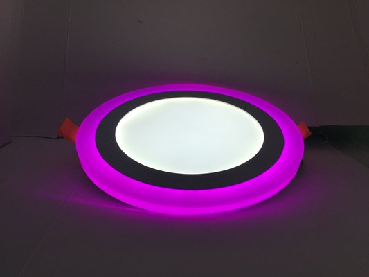Ultra Thin Led Flat Panel Downlight Recessed Double Color Die Cast Aluminium