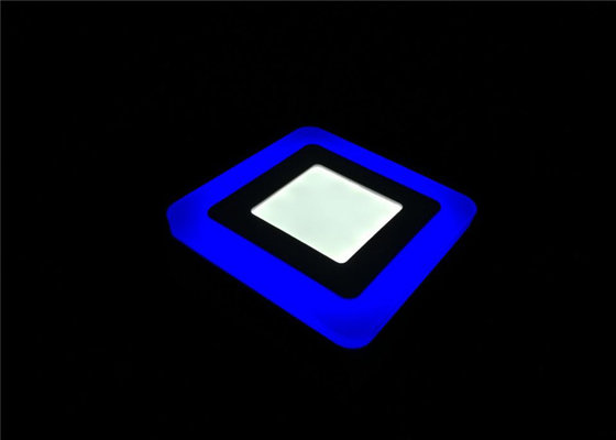 Double Color 6 Watt Led Panel Light White With Blue Edge CRI ≥ 70/80 Ra IP40
