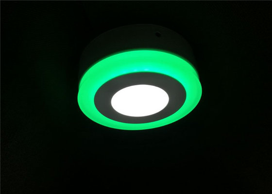 Round 6 Watt Led Panel Light White Green Edge 2835 SMD For Living Room