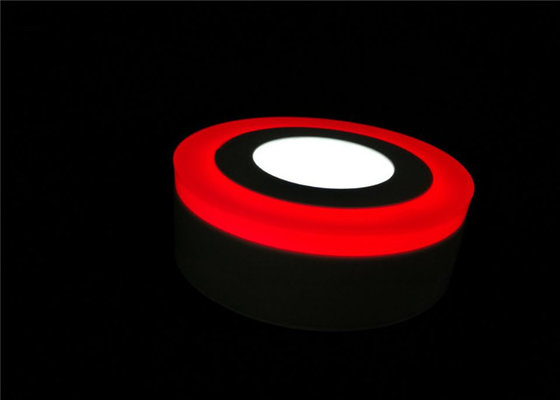 Surface Mount Round Slim Led Panel Light Two Color Eco Friendly White With Red Edge Lit