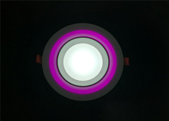2835 SMD Coloured LED Downlights Recessed Bottom Emitting Round White + Pink