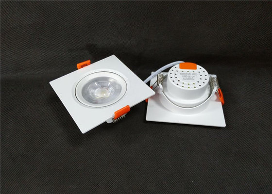 6500K 7W Square Plastic Distinct SMD LED Spotlight For Bathroom / Office